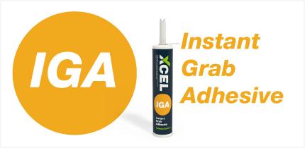 XCEL Instant Grab Adhesive (IGA) - White case of 12