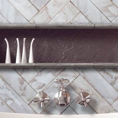 Realstone Systems Erin Adams Tempered Snow Drift Glazed Tile 3"x11.75 ...