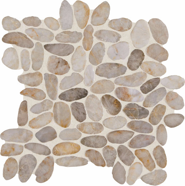 Daltile Decorative Accents River Pebble Mosaic Straight Edge – Flooring ...