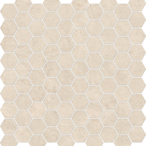 Tile Collection Mayfair Mosaic Hexagon Tile Allure Ivory – Flooring Market