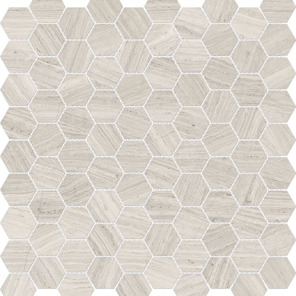 Tile Collection Mayfair Mosaic Hexagon Tile Strada Ash – Flooring Market
