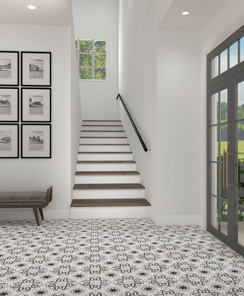 Daltile Memoir Crystal Black ME25 12"x12"