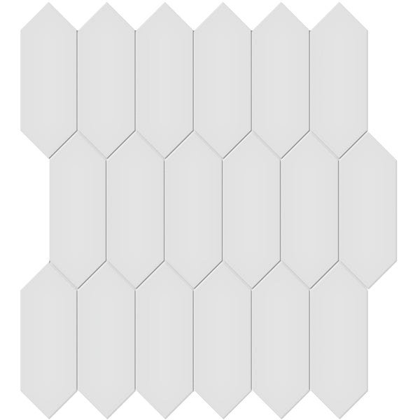 Tile Collection Soho 2x5 Picket Mosaic Tile Gallery Grey Glo
