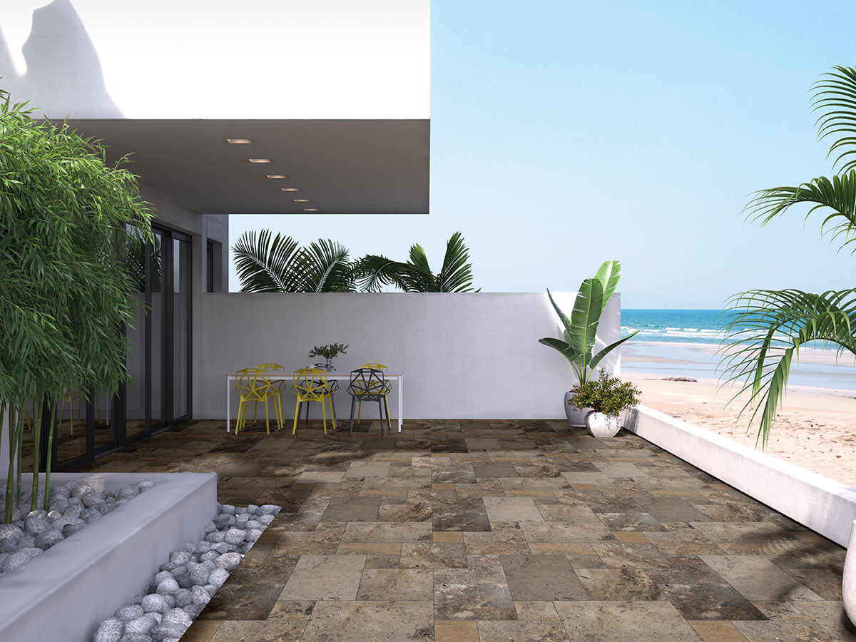 Travertine Tile Collection Silver Travertine 12"x12" – Flooring Market